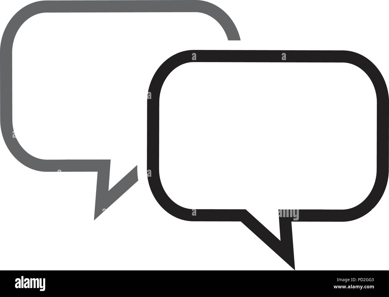 Bubble chat outline icon template Stock Vector Image & Art - Alamy