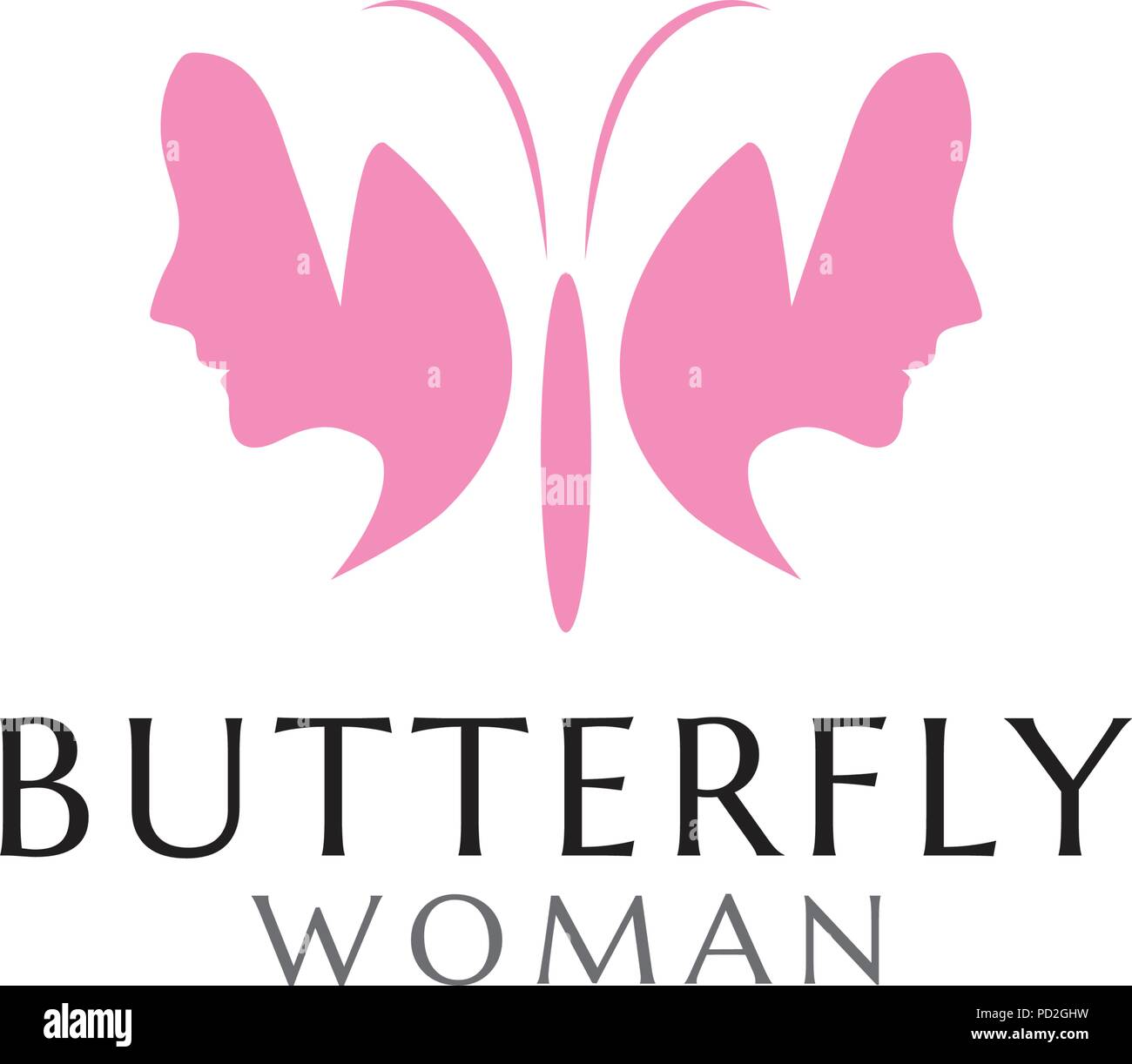 Beauty Butterfly Logo Template Vector Stock Photos & Beauty Butterfly ...