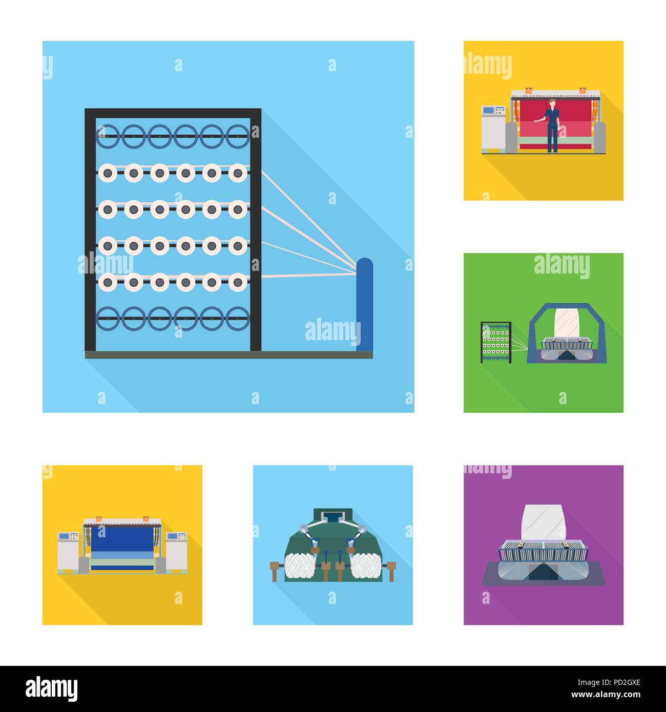 Textile raw materials Stock Vector Images - Alamy