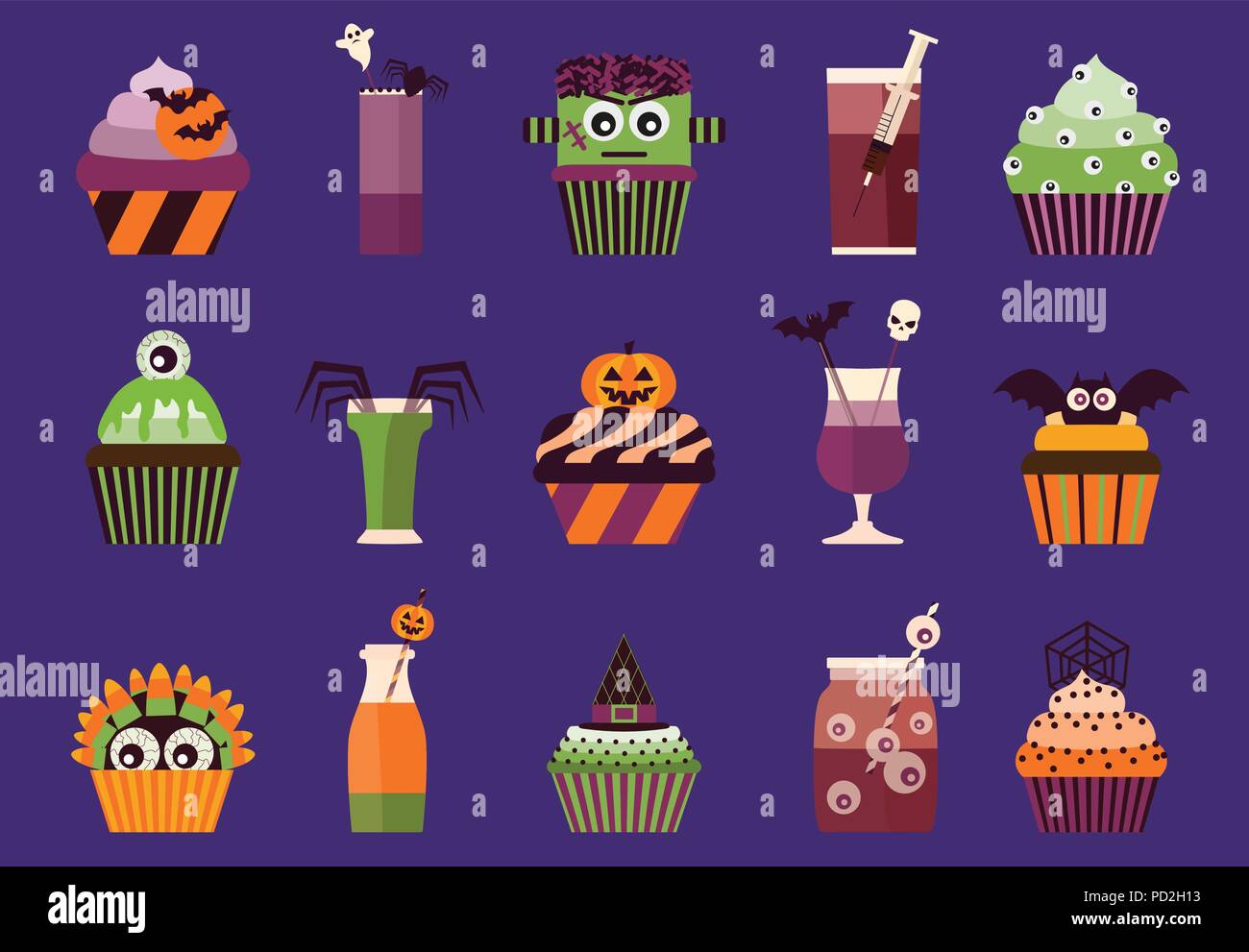 Festive halloween drink Stock Vector Images - Alamy