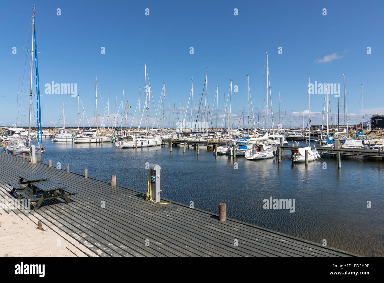 Oesterby Harbour, Laesoe, Denmark Stock Photo - Alamy