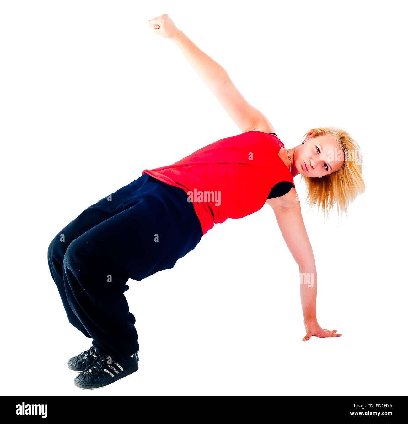 Pretty girl dancing Stock Photo - Alamy