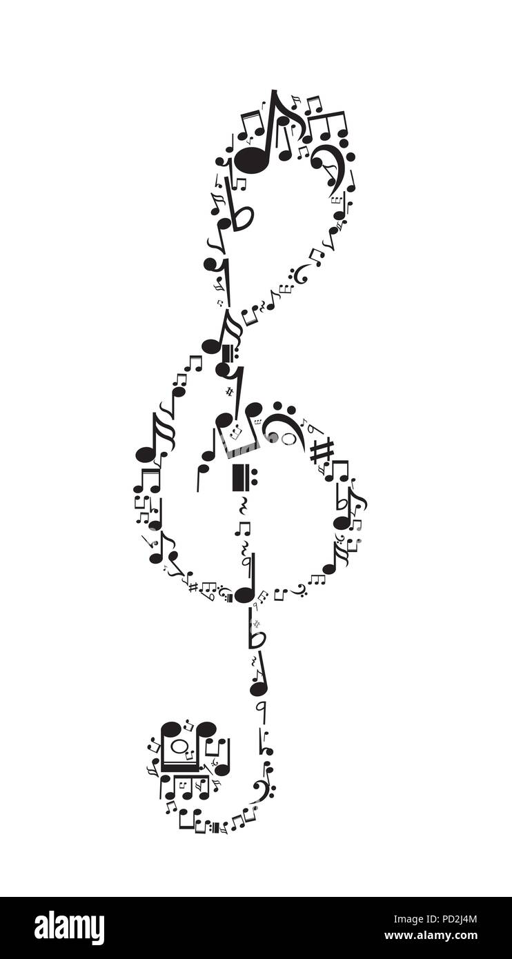 Musical notes. Vector illustration Stock Vector Image & Art - Alamy