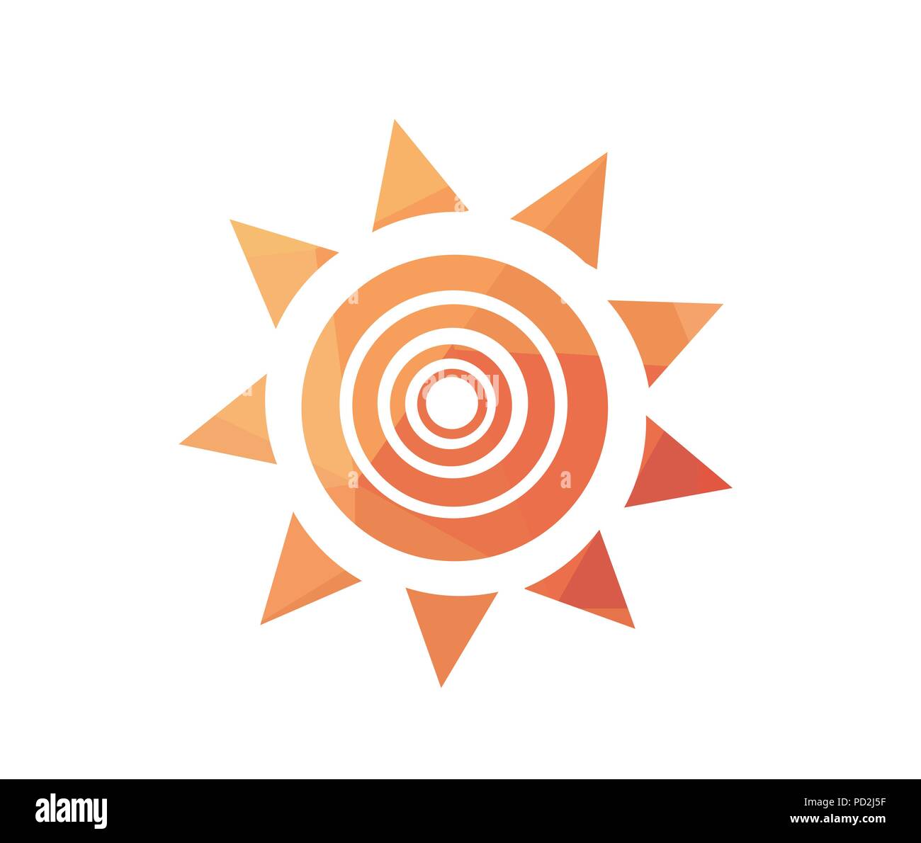 Vector illustration of sunrise sun Stock Vector Image & Art - Alamy