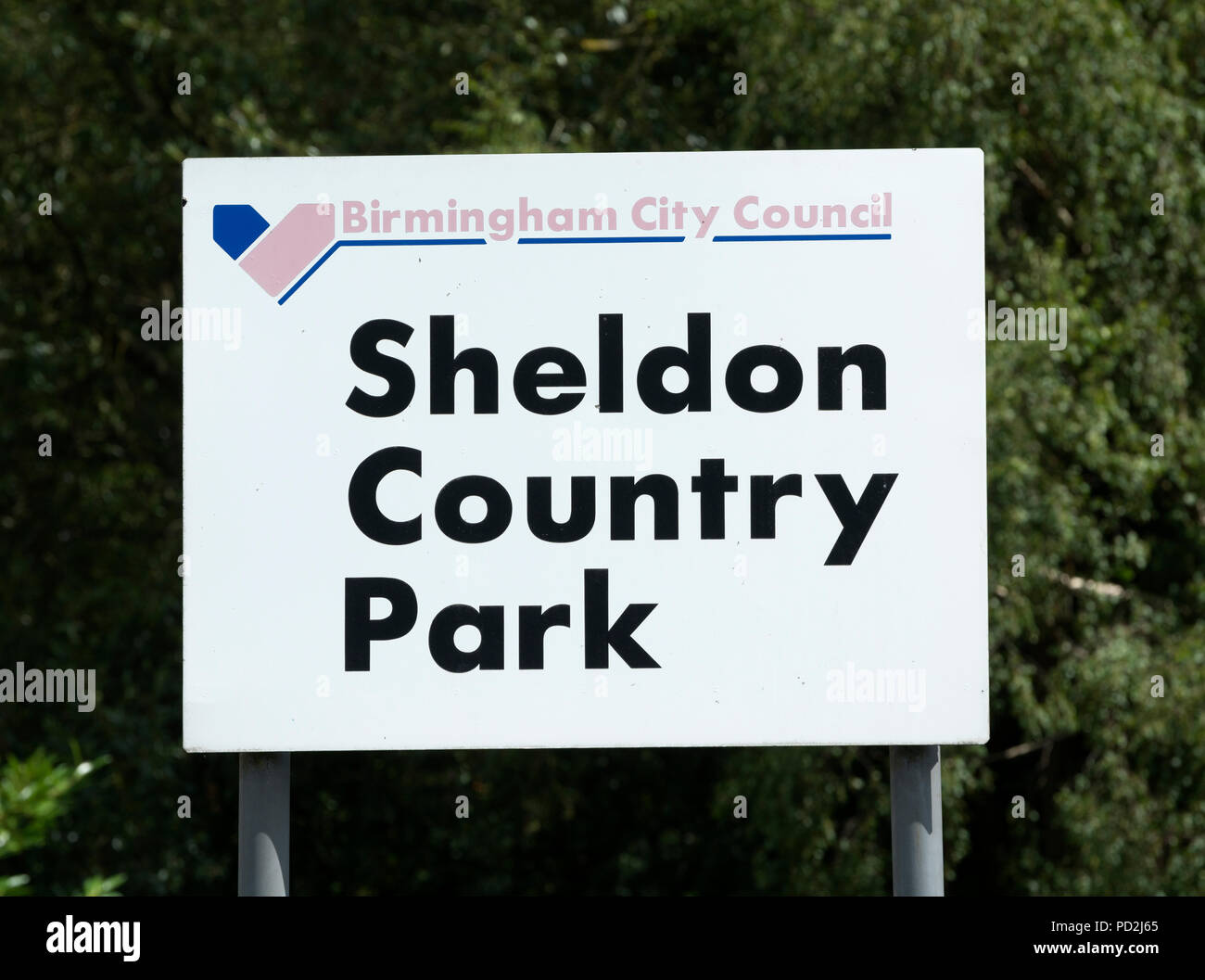 Sheldon Country Park sign, Birmingham, UK Stock Photo - Alamy