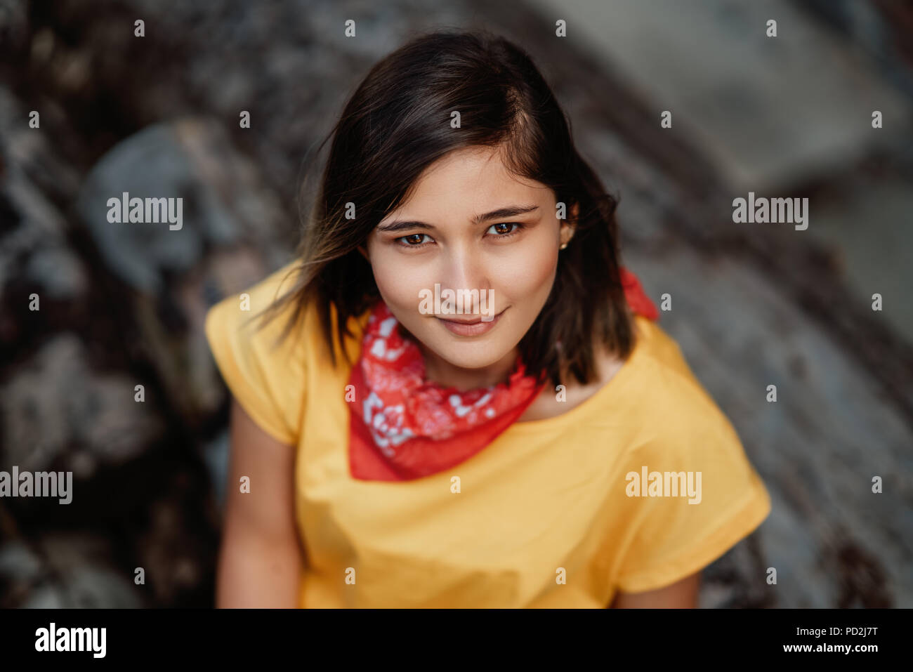Beauty smile summer model hi-res stock photography and images - Alamy