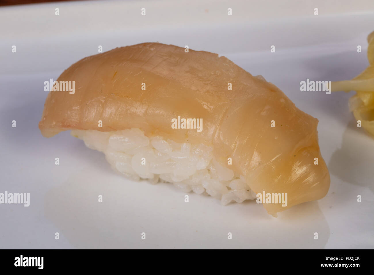 Japanese cold sushi with scallops Stock Photo - Alamy