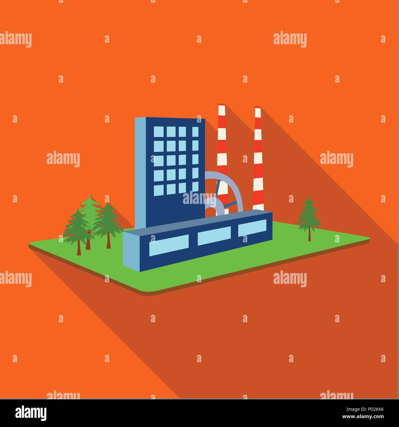Blast furnace shop plant Stock Vector Images - Alamy