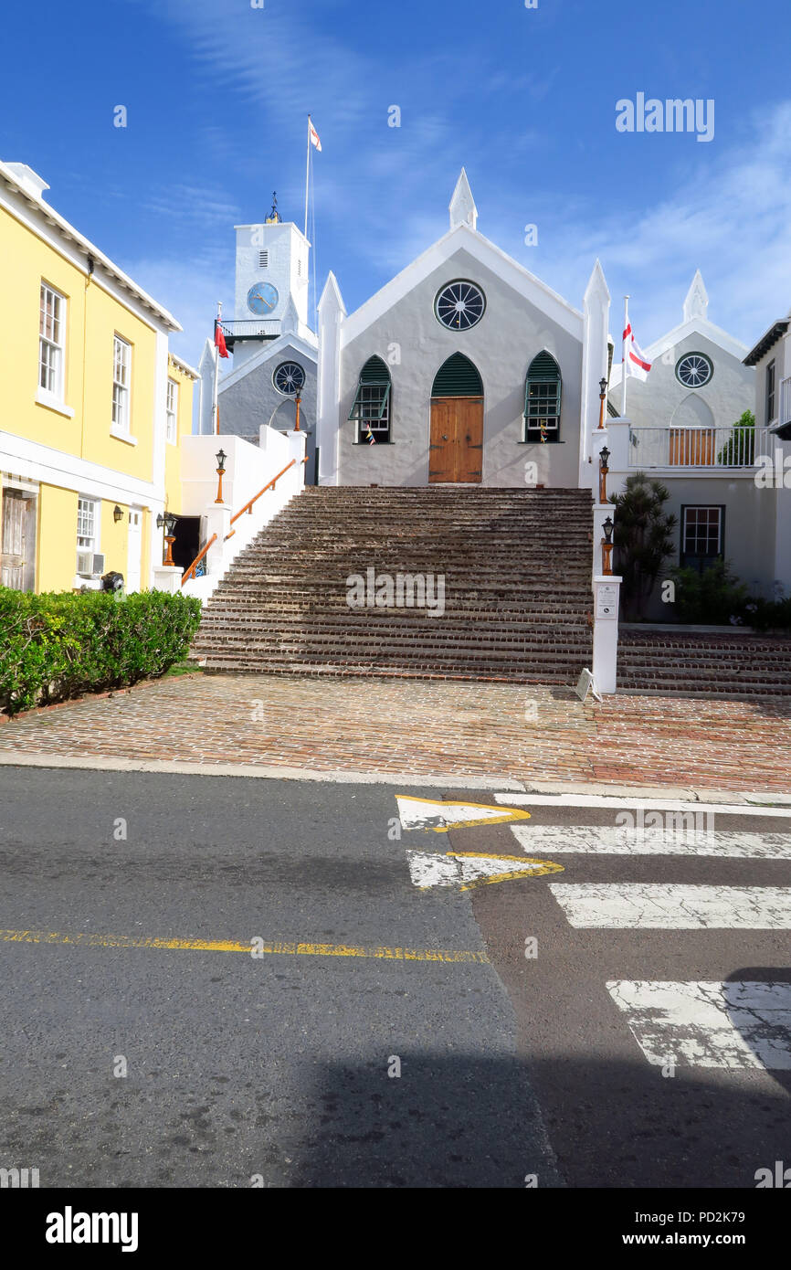 St Peter's Church, one of the numerous churches in St George's on the ...