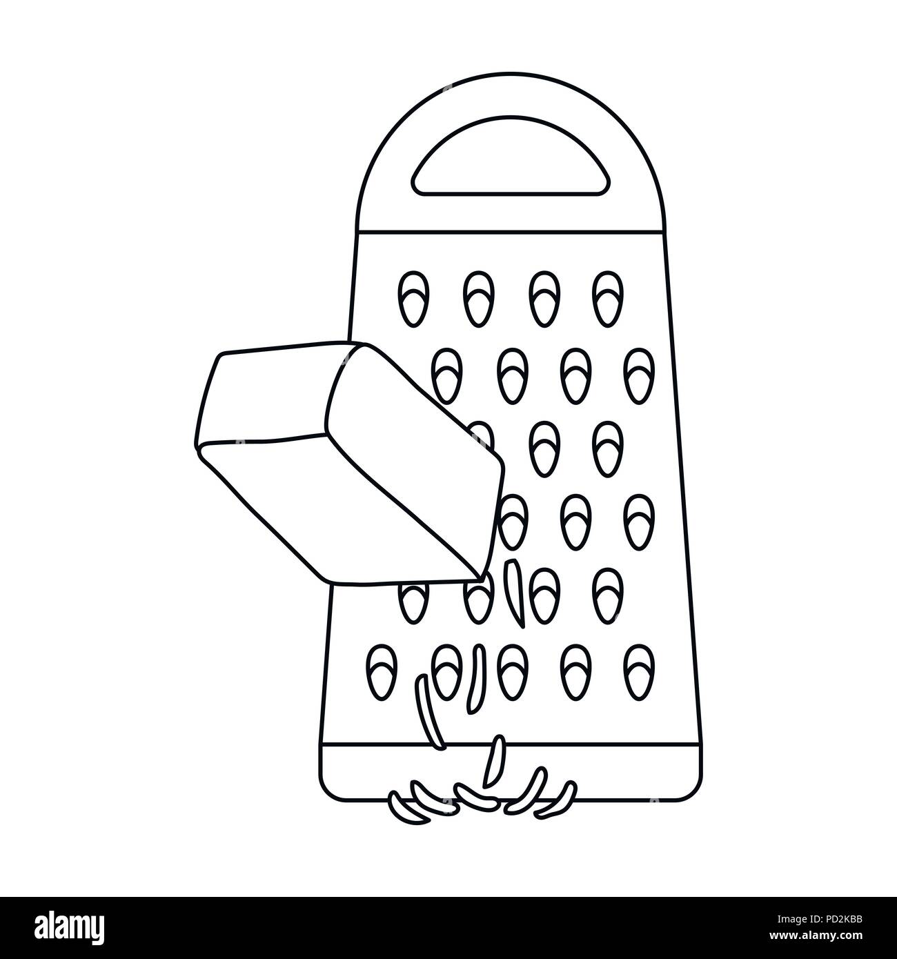 Food grating Stock Vector Images - Alamy