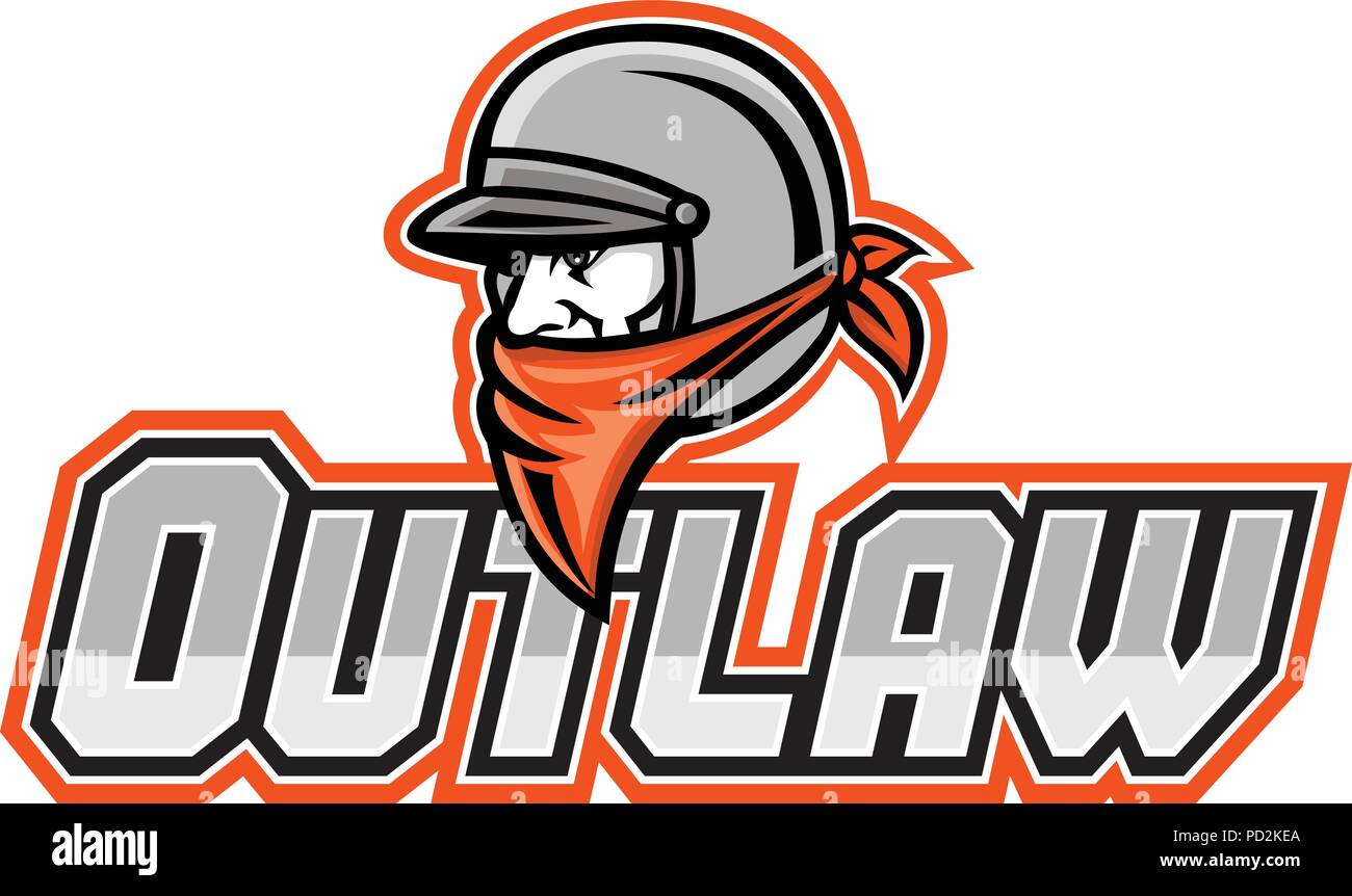 Outlaw Head Logo Mascot Icon Illustration Of Head Of A Male Outlaw