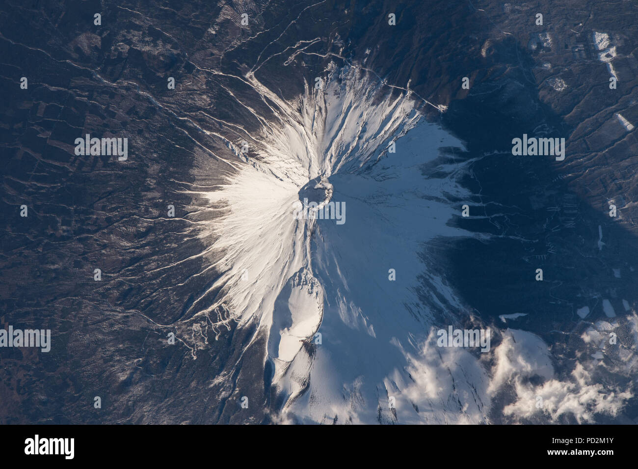 Aerial of Mt. Fuji, Japan Stock Photo - Alamy
