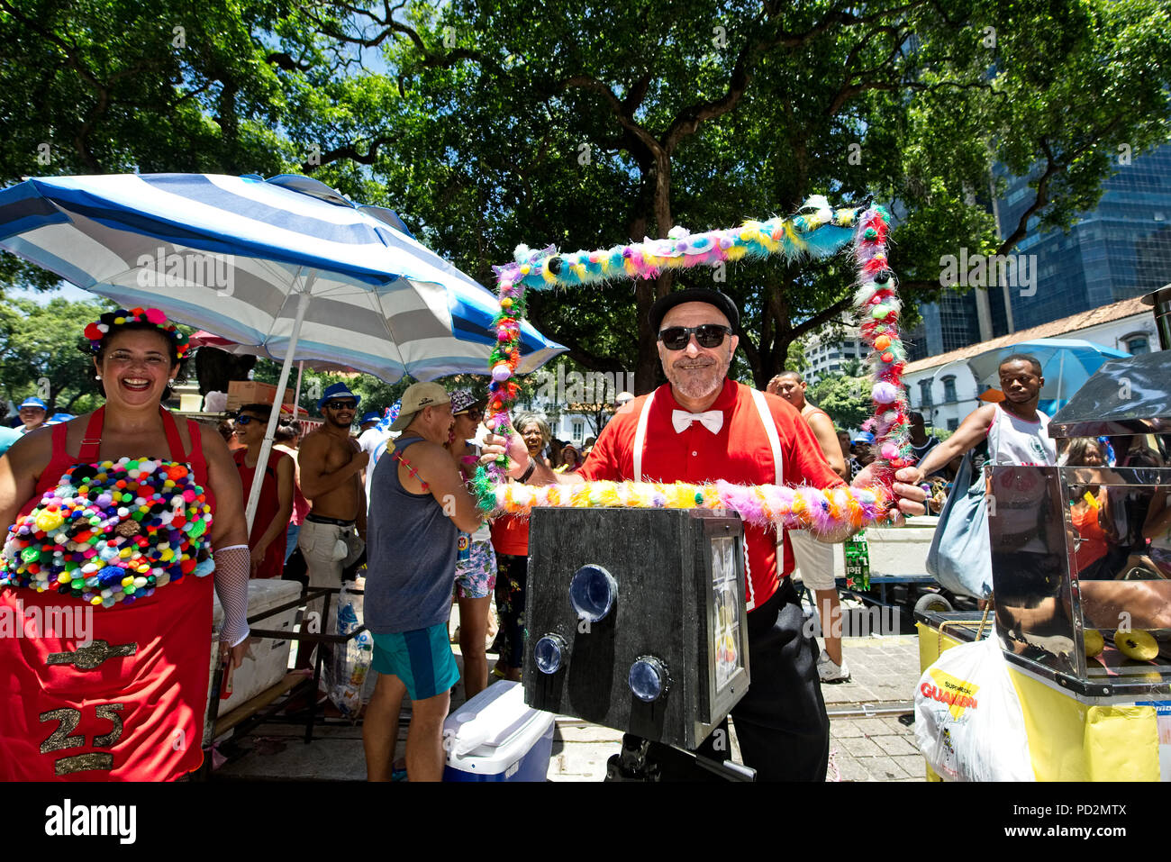 South America, Brazil - February 11, 2018: Carnival festivities in Rio ...