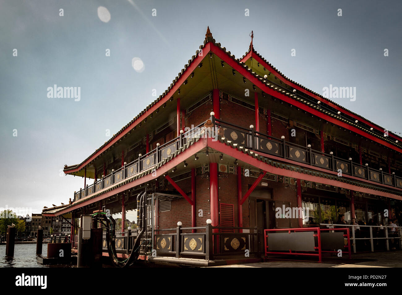 Sea Palace Floating Chinese Restaurant in Amsterdam, Netherlands Stock ...