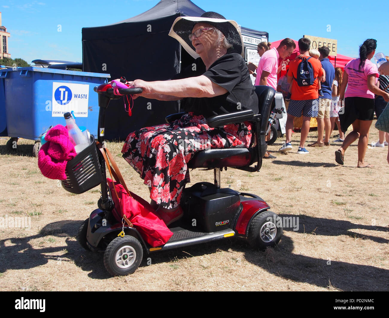 Elderly lady mobility electric scooter hi-res stock photography and ...
