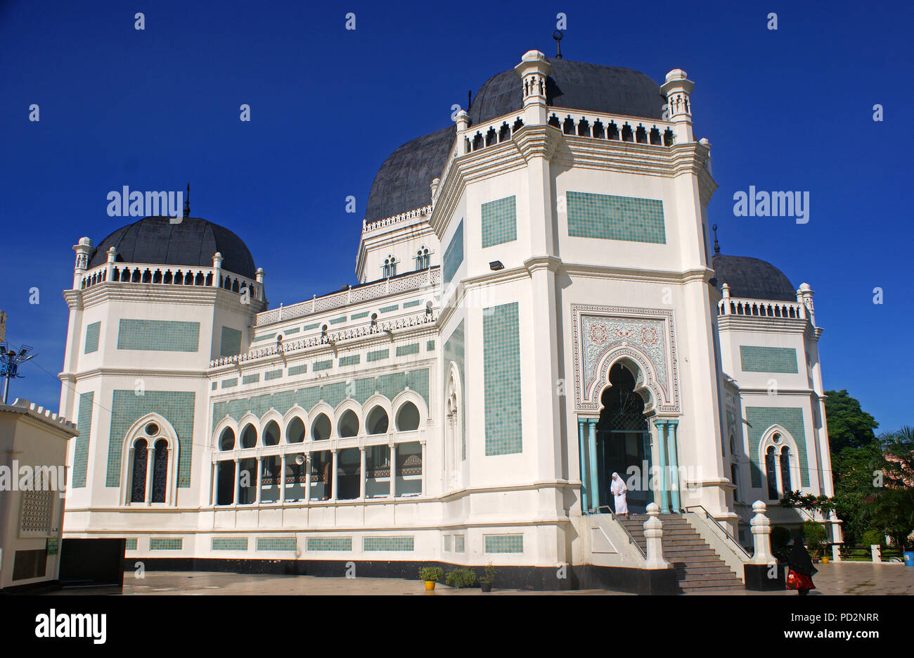 Masjid Raya Al Mashun Mosque, Medan, North Sumatera, Indonesia Stock ...