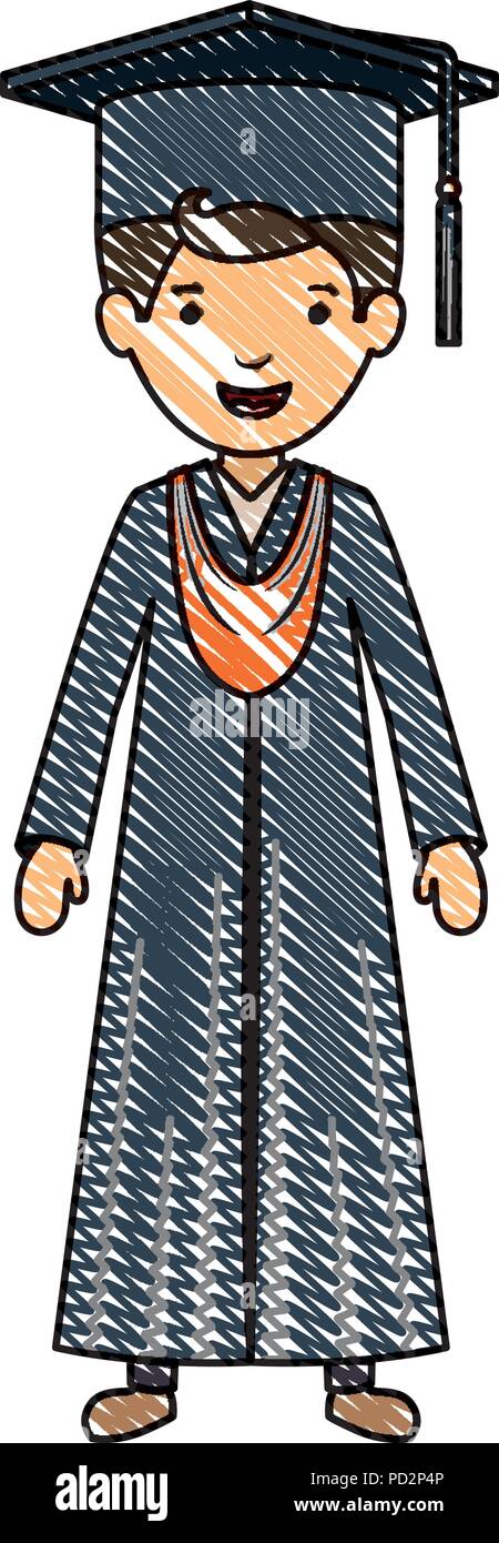 young boy graduate character Stock Vector Image & Art - Alamy