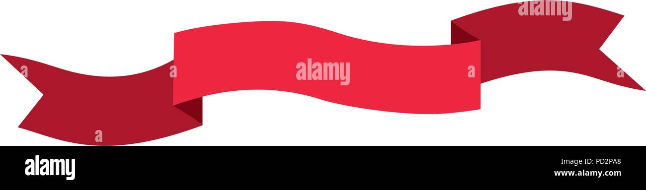 single and classic red ribbon frame Stock Vector Image & Art - Alamy