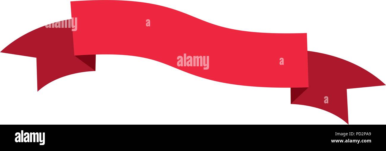 single and classic red ribbon frame Stock Vector Image & Art - Alamy