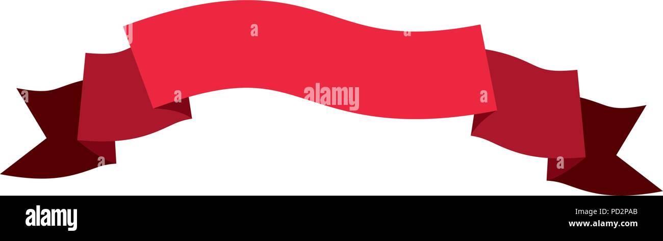 single and classic red ribbon frame Stock Vector Image & Art - Alamy