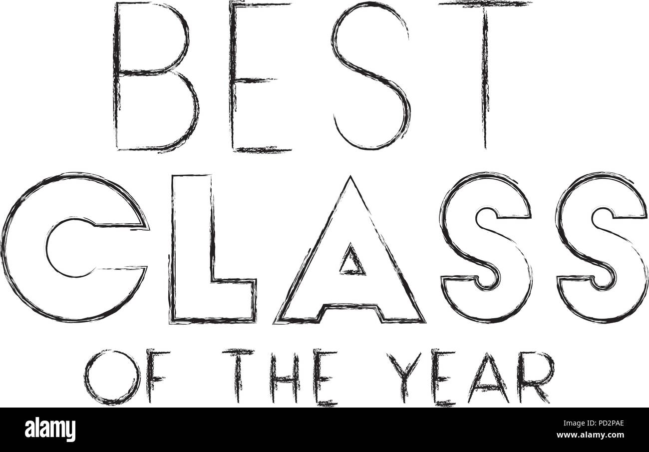 class of the year hand made font Stock Vector Image & Art - Alamy
