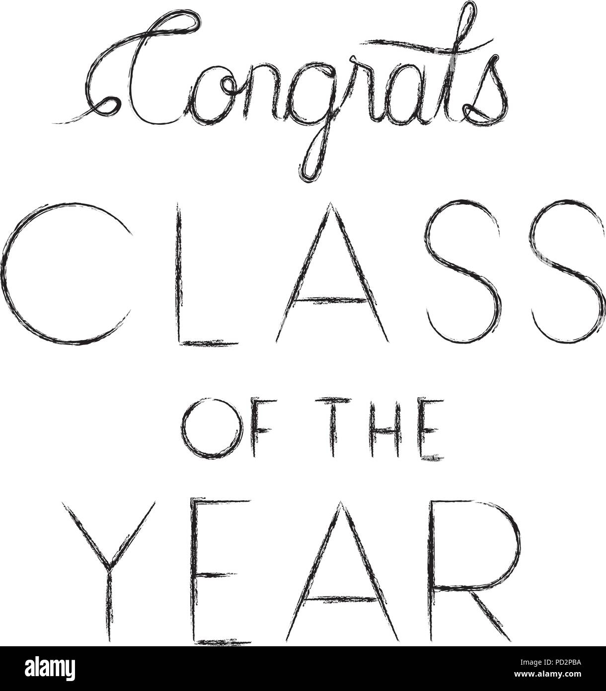 Graduate handwriting Stock Vector Images - Alamy