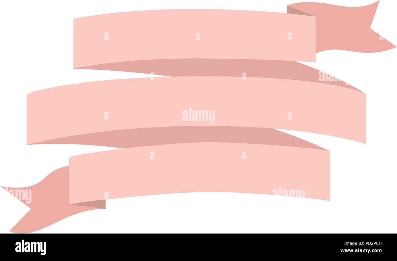 single and classic pink ribbon frame Stock Vector Image & Art - Alamy