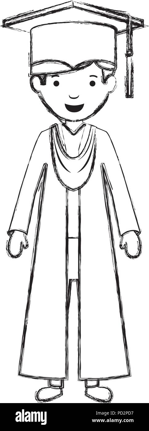 young boy graduate character Stock Vector Image & Art - Alamy