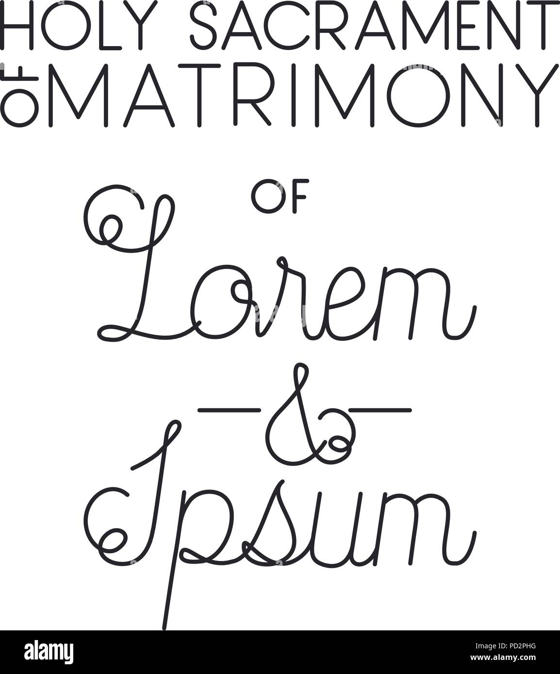 Marriage sacrament Stock Vector Images - Alamy