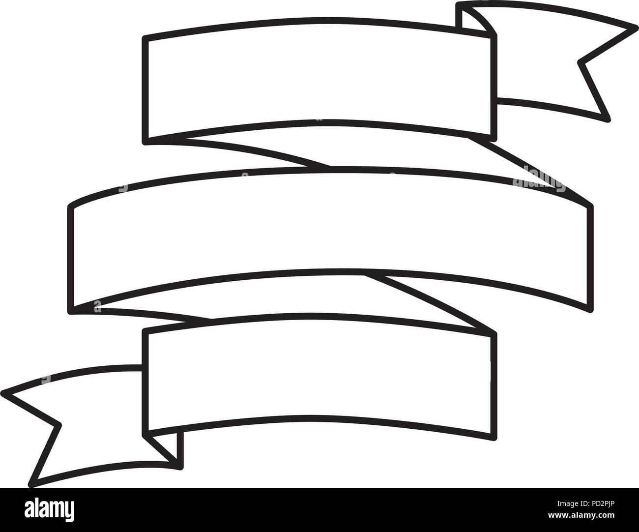 single and classic ribbon frame Stock Vector Image & Art - Alamy