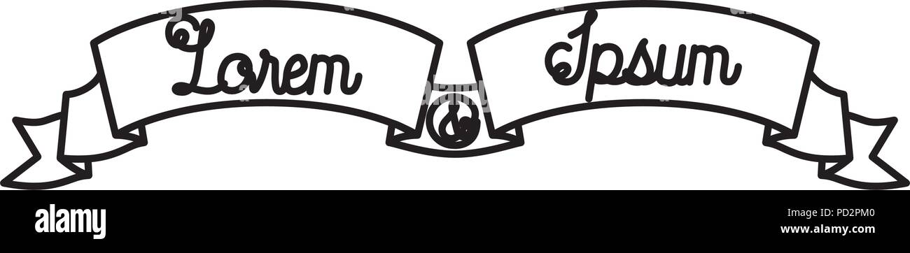 ribbon frame with calligraphy Stock Vector Image & Art - Alamy