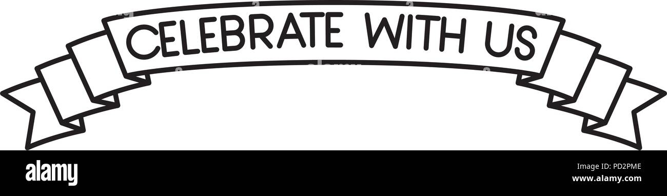 ribbon frame with calligraphy Stock Vector Image & Art - Alamy