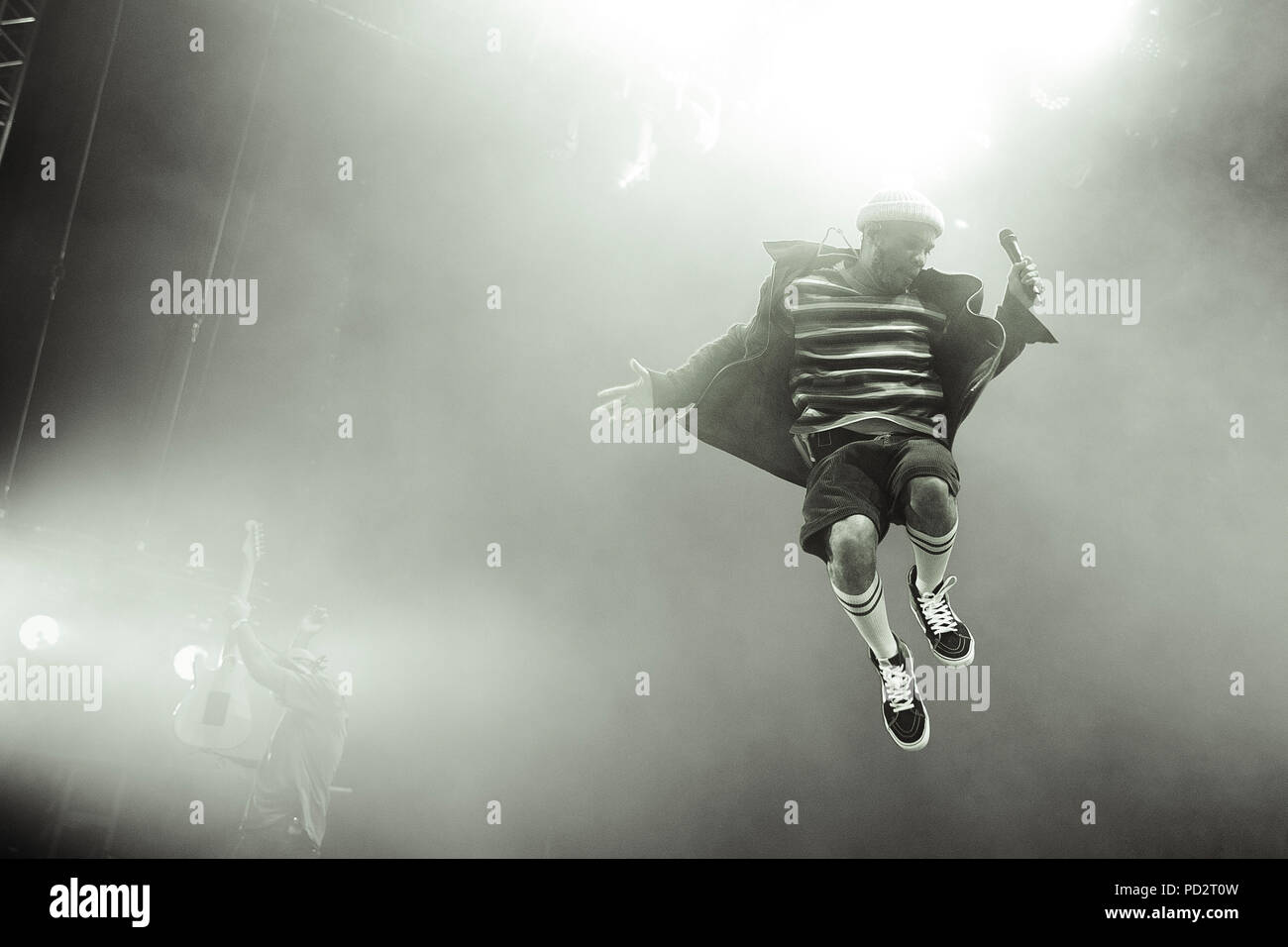 Denmark, Roskilde - July 8, 2018. The American rapper, singer and ...