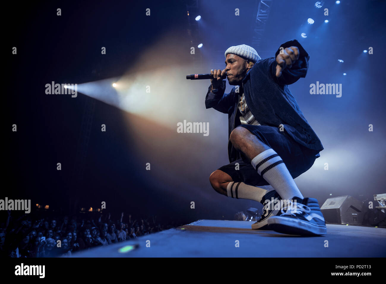 Denmark, Roskilde - July 8, 2018. The American rapper, singer and ...