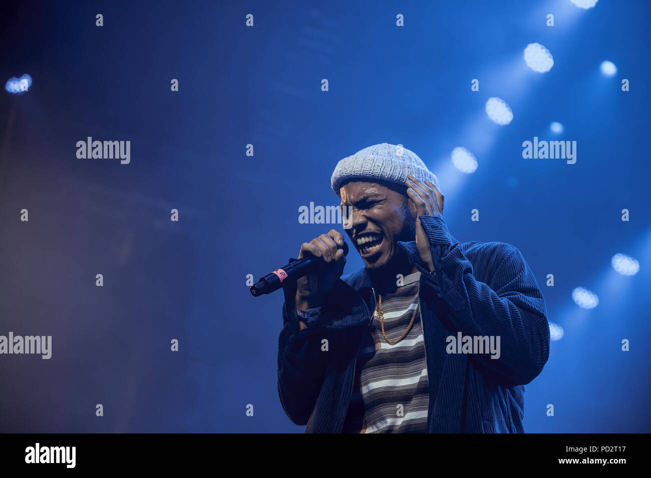 Denmark, Roskilde - July 8, 2018. The American rapper, singer and ...