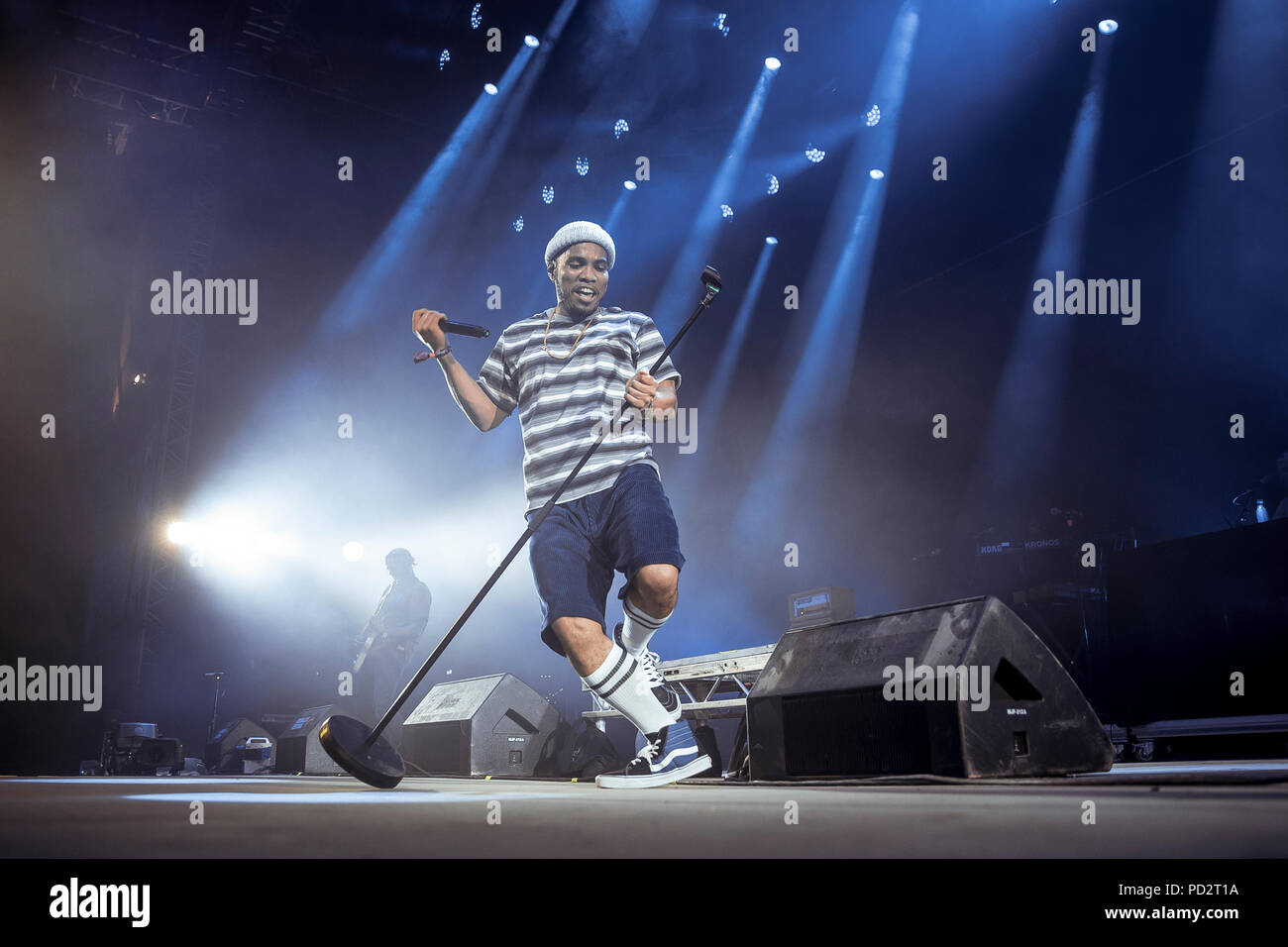 Denmark, Roskilde - July 8, 2018. The American rapper, singer and ...