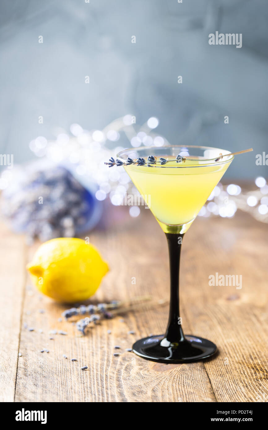 Italian lemon liqueur limoncello Stock Photo - Alamy