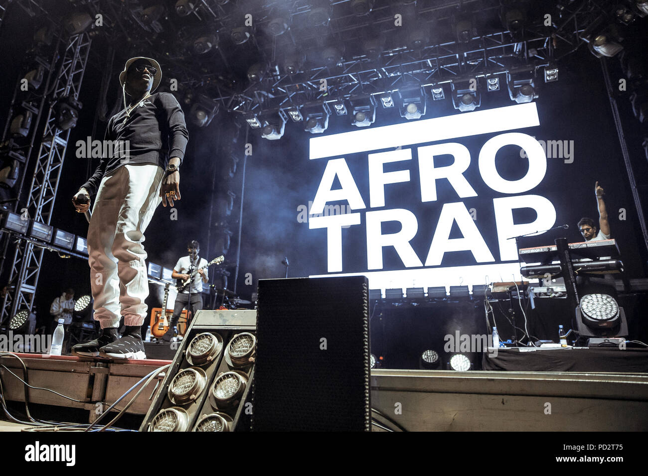 Denmark, Roskilde - July 8, 2018. The French rapper, singer and ...