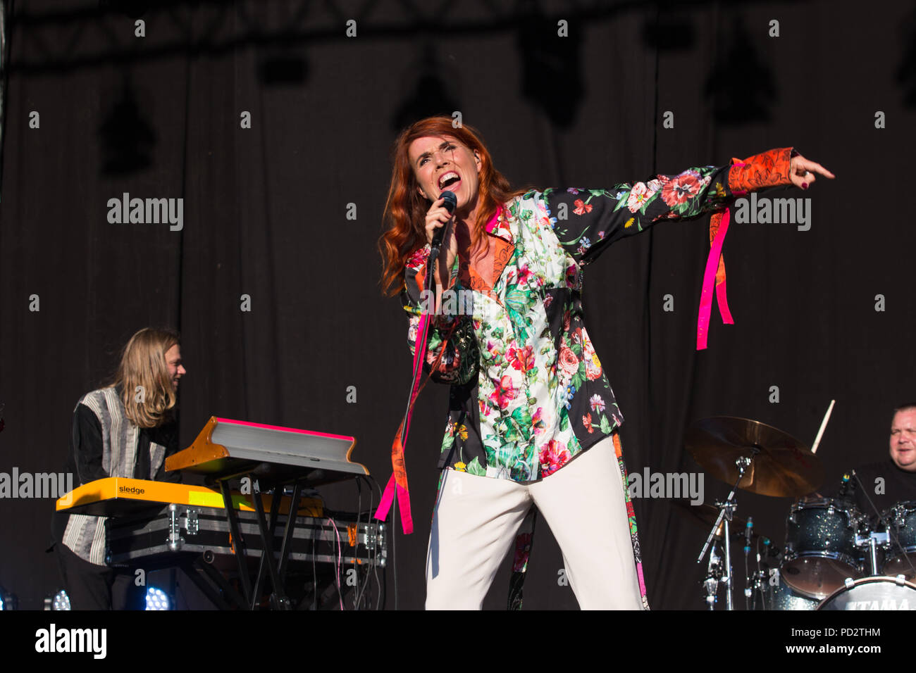 Norway, Fredrikstad - July 27, 2018. The Danish singer and songwriter ...