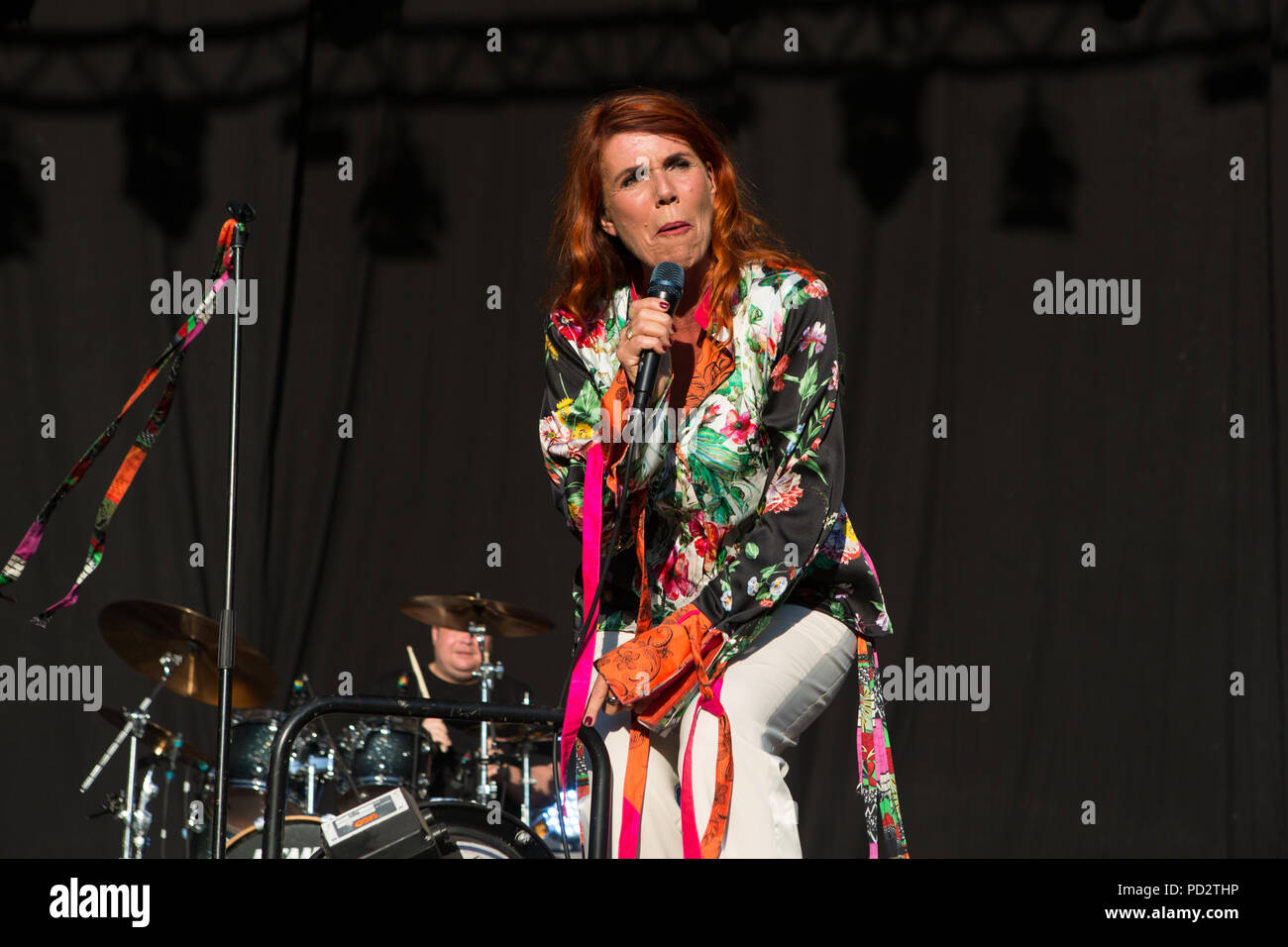 Norway, Fredrikstad - July 27, 2018. The Danish singer and songwriter ...