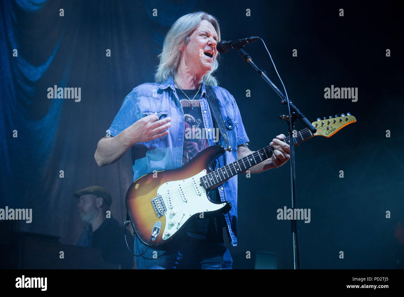 Norway, Fredrikstad - July 27, 2018. The Norwegian country rock band ...