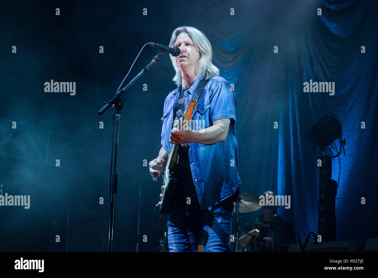 Norway, Fredrikstad - July 27, 2018. The Norwegian country rock band ...