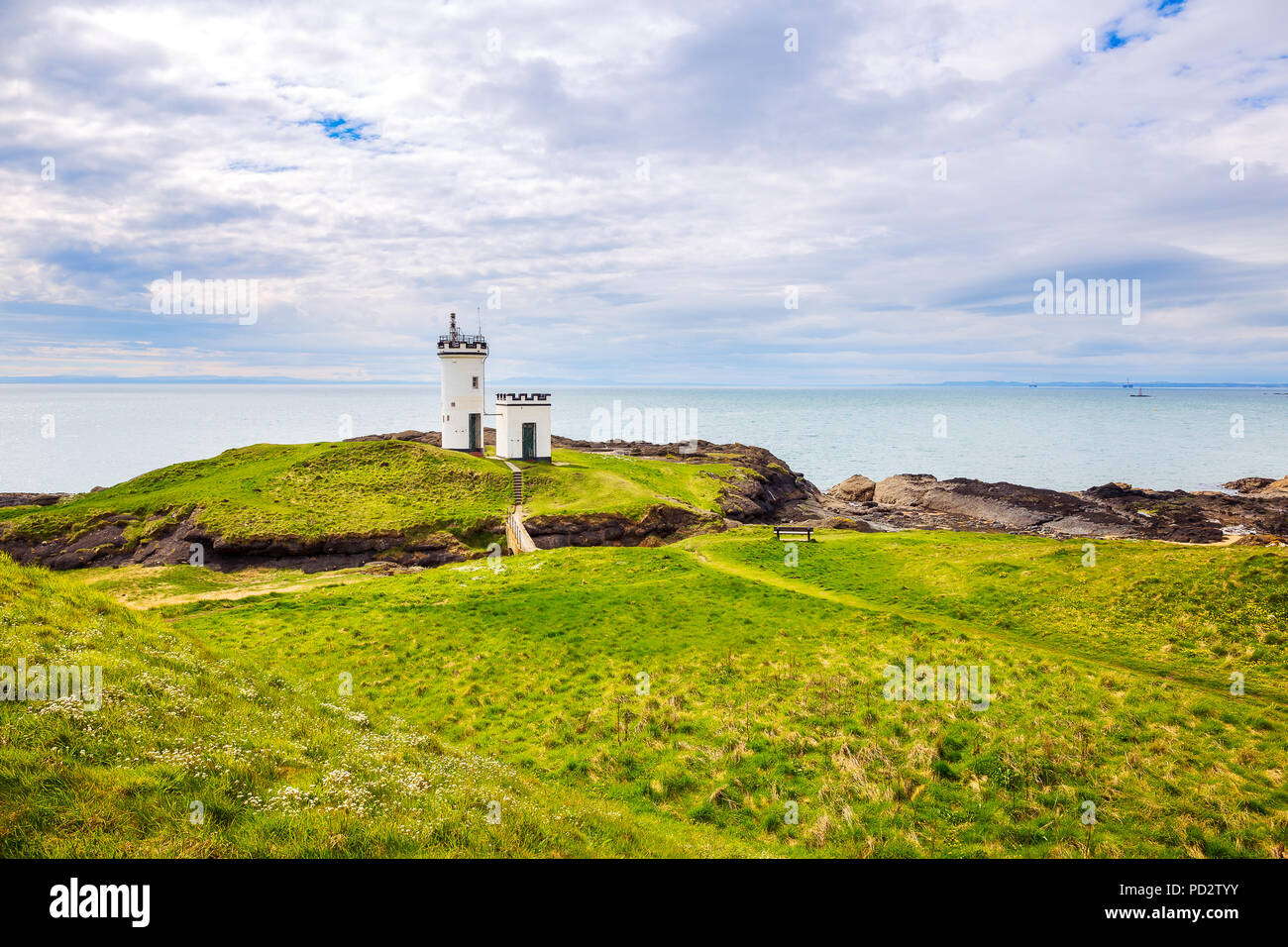 Elie Ness Lighthouse near Elie and Earlsferry Stock Photo - Alamy