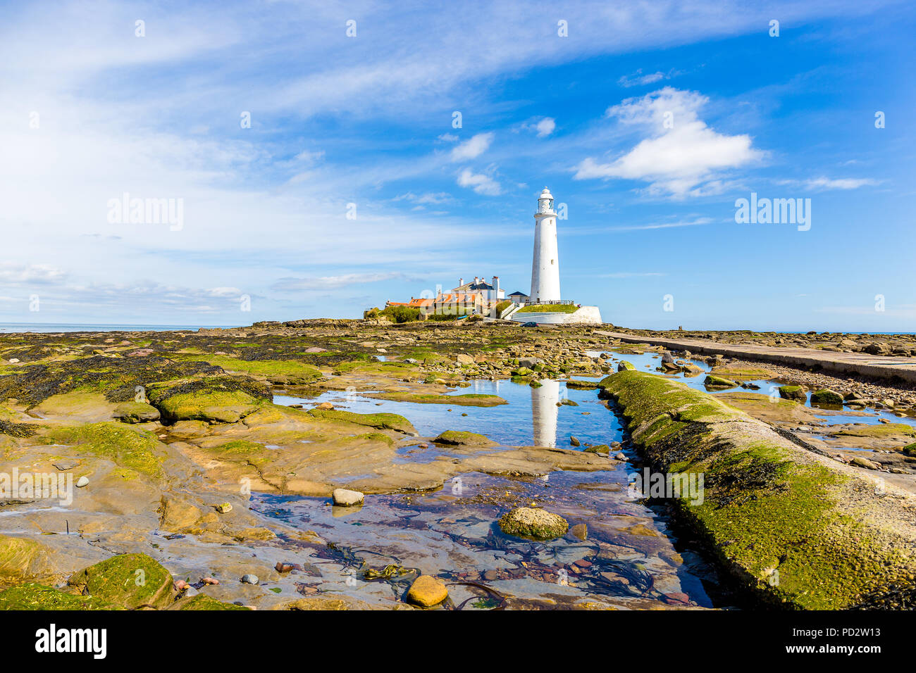 St. Marys Lighthouse on St. Marys Island Stock Photo - Alamy