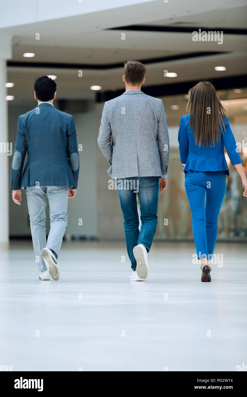 Rear view company receptionist hi-res stock photography and images - Alamy