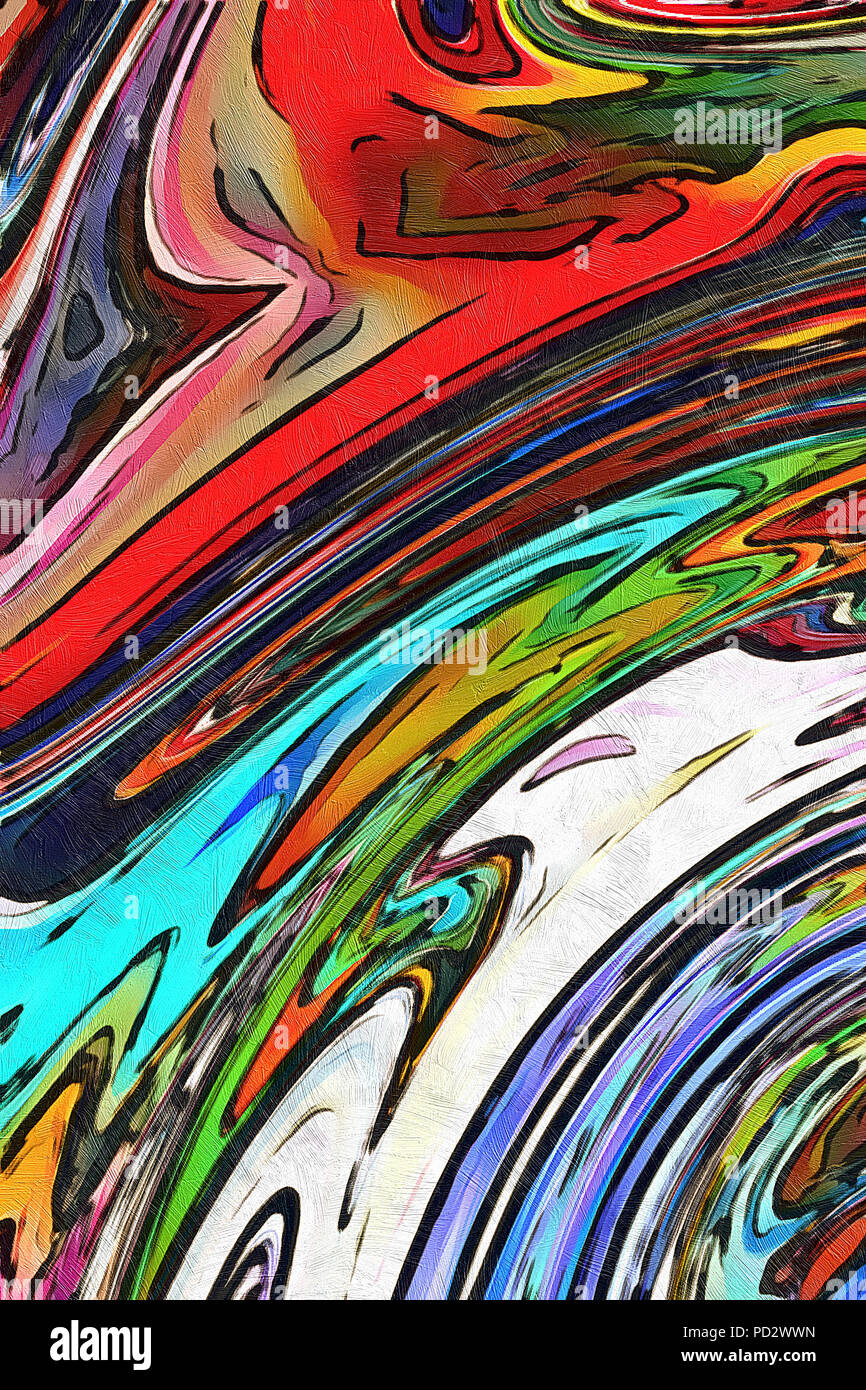 Modern painting wall art decor. Abstract drawing background. Design ...