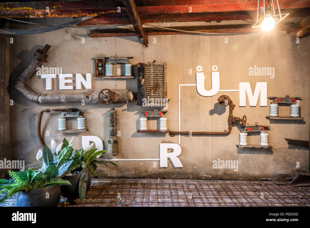 Ten drum culture area in Tainan which is reconstruction from old sugar ...