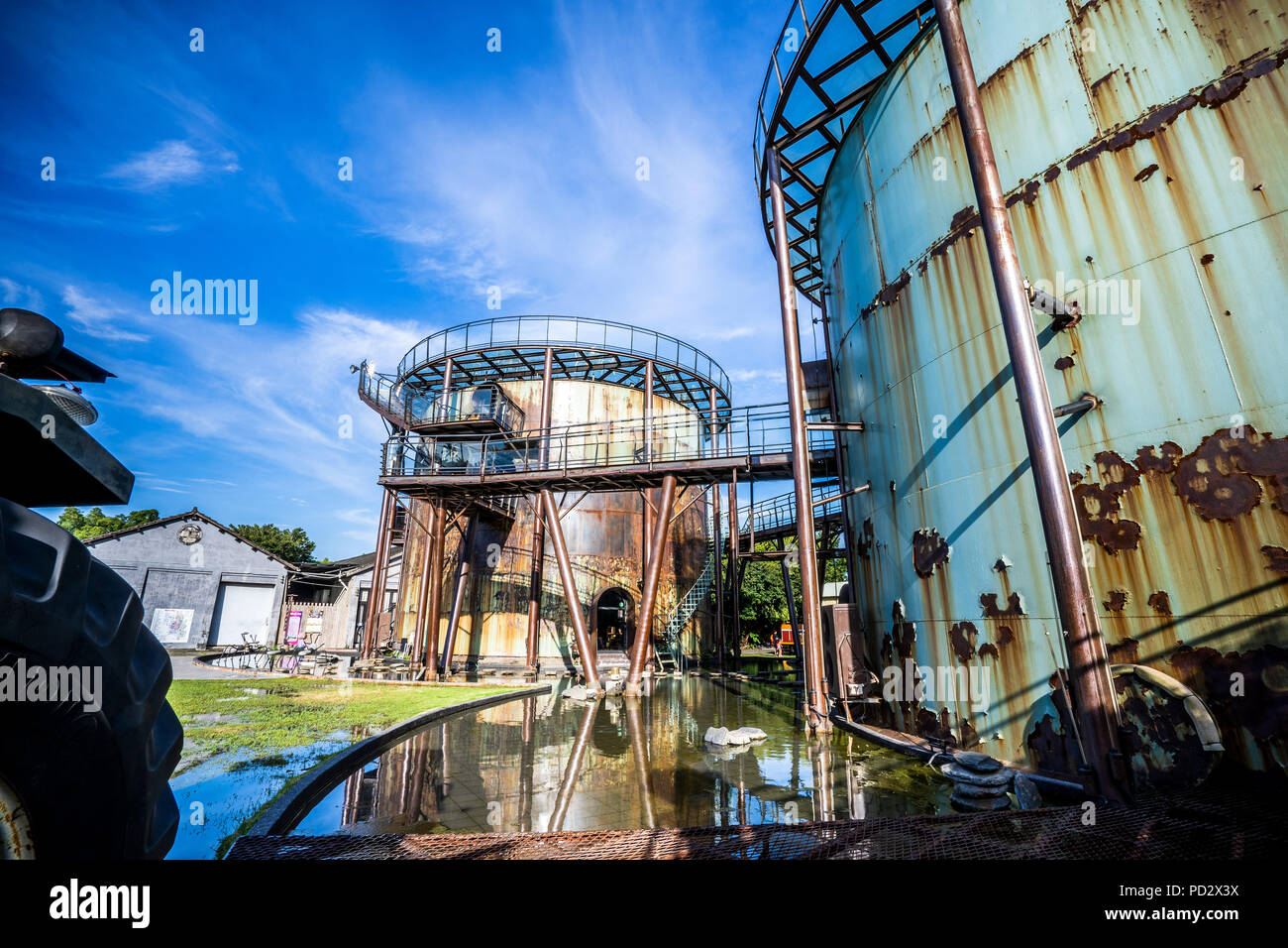 Ten drum culture area in Tainan which is reconstruction from old sugar ...