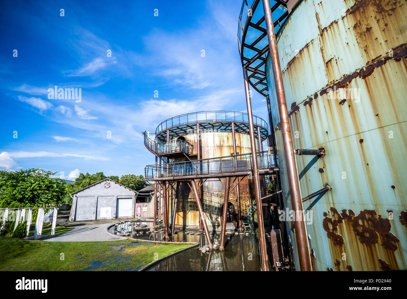 Ten drum culture area in Tainan which is reconstruction from old sugar ...