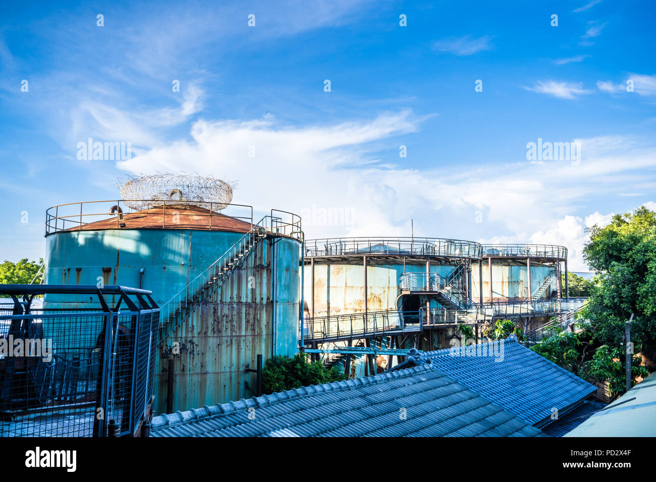 Ten drum culture area in Tainan which is reconstruction from old sugar ...